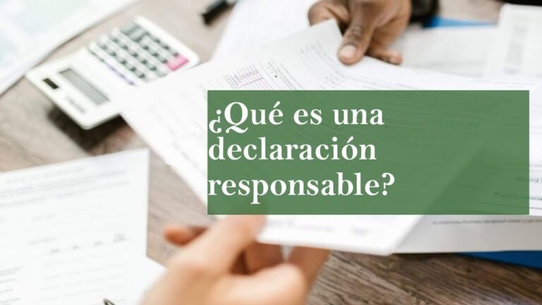 Cómo se Hace una Declaración Responsable: Guía Paso a Paso - Mi ...
