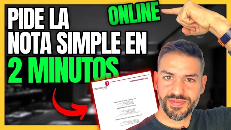 Cómo Conseguir una Nota Simple por Internet Gratis: Guía Paso a Paso ...